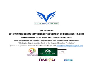 WINTER FOOD DRIVE 2015 | PPT