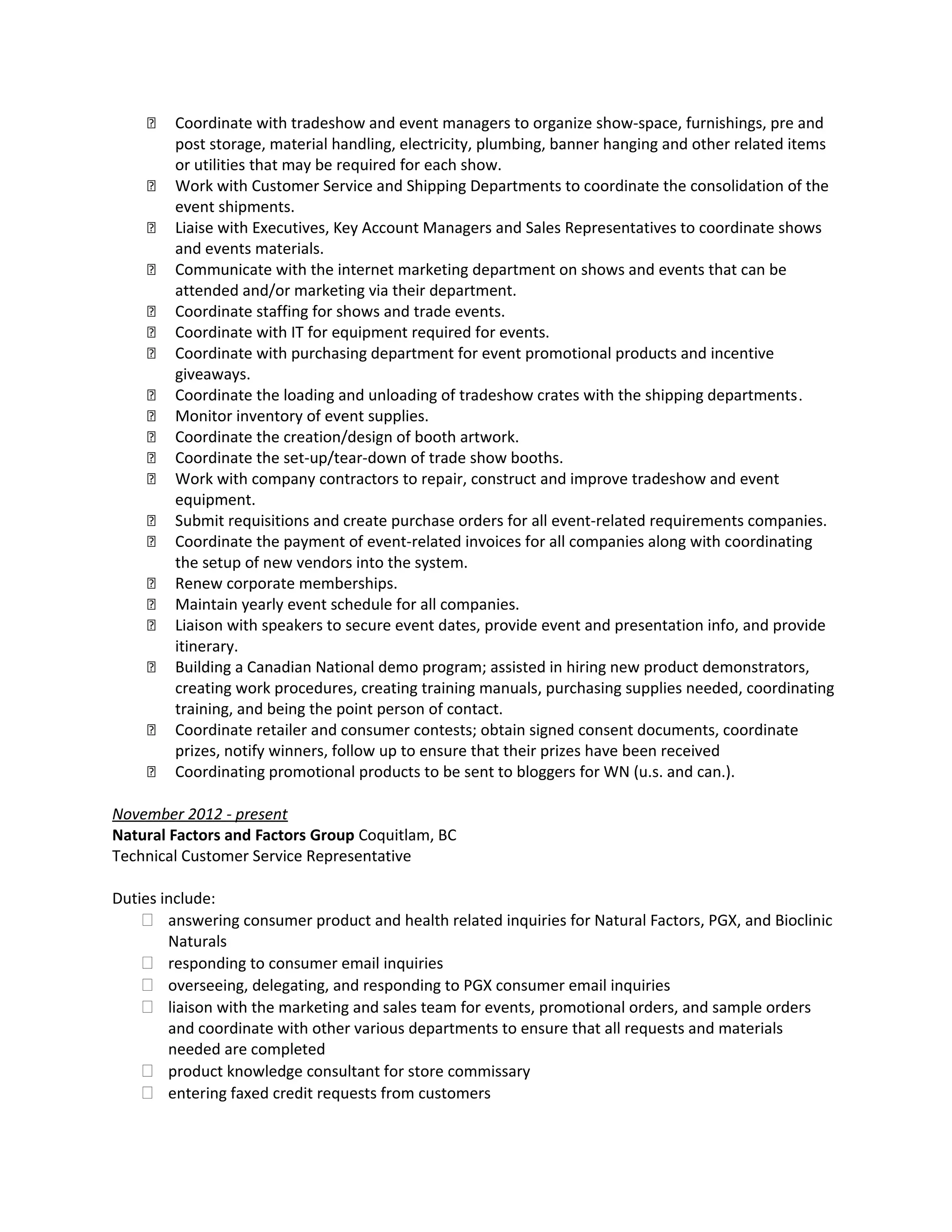 Carine's Resume | RTF