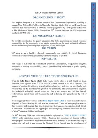 ILULA TIGERS ARTICLE! | PDF