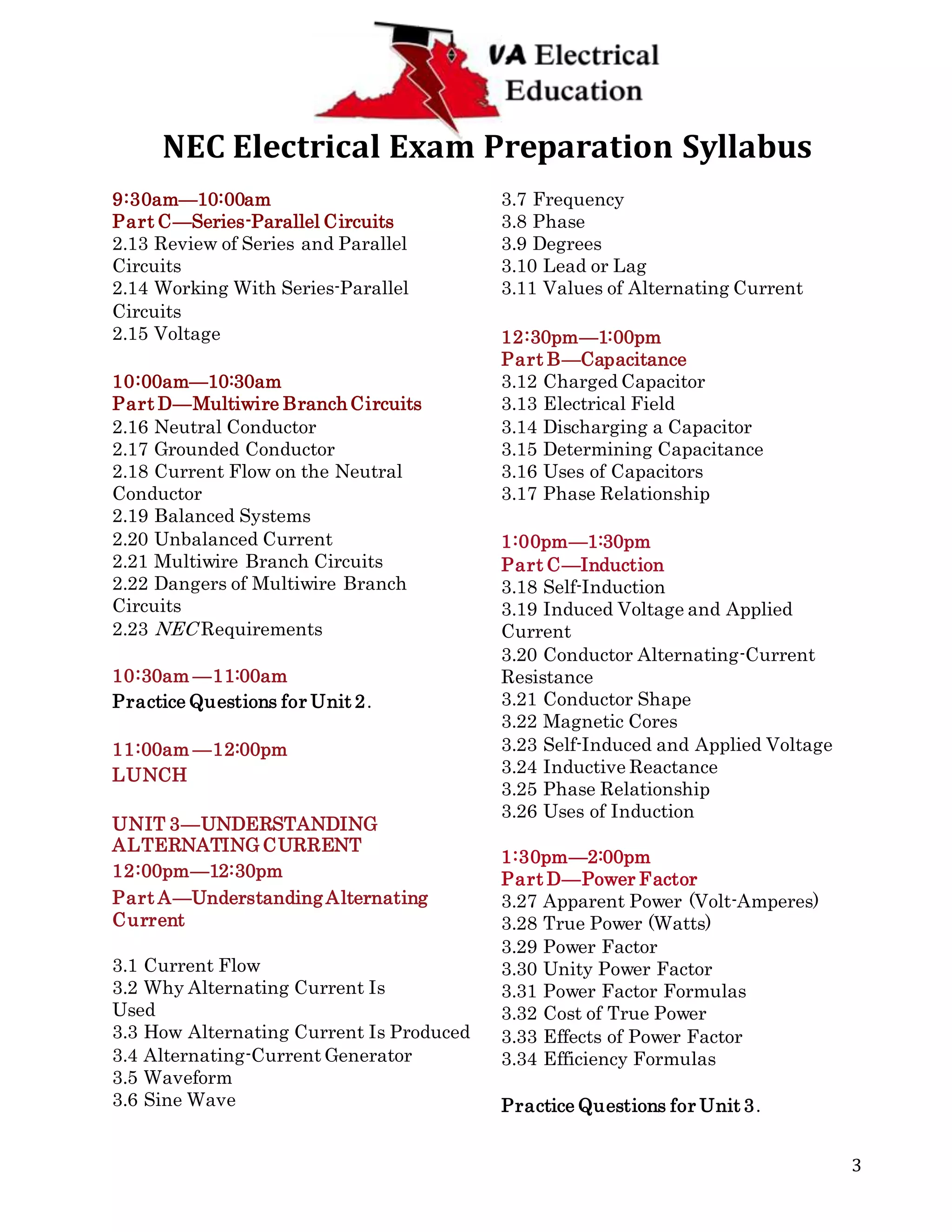 Exam Preparation Syllabus | DOCX