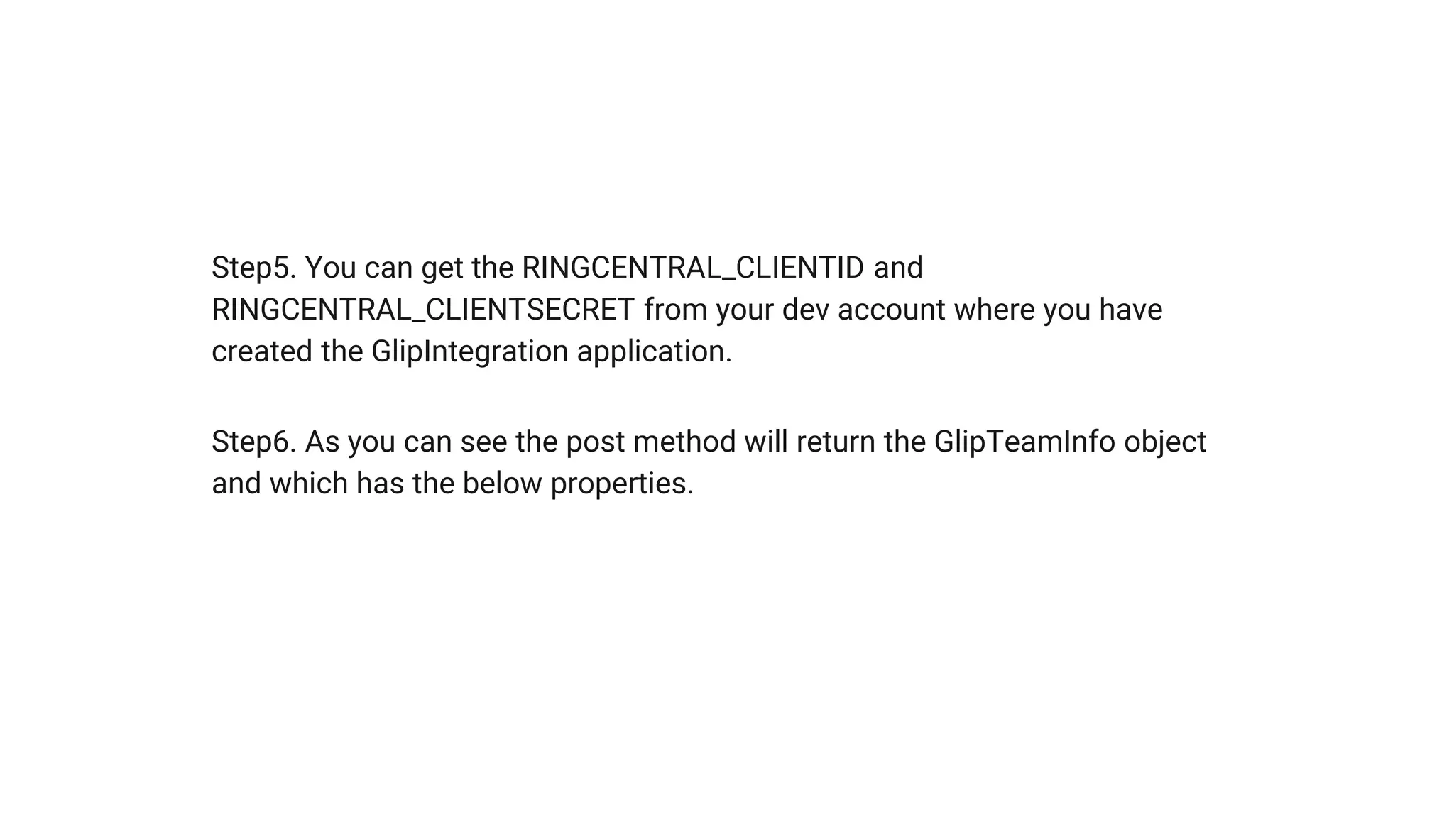 Glip team integration with ring central | PPTX