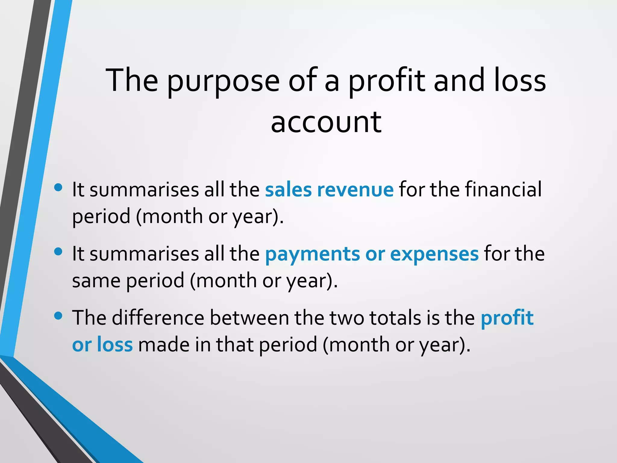 Profit and Loss Accounts Training | PPT
