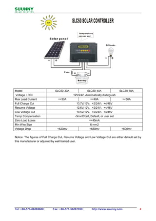 SLC50 solar system controller | PDF | Consumer Electronics | Technology ...