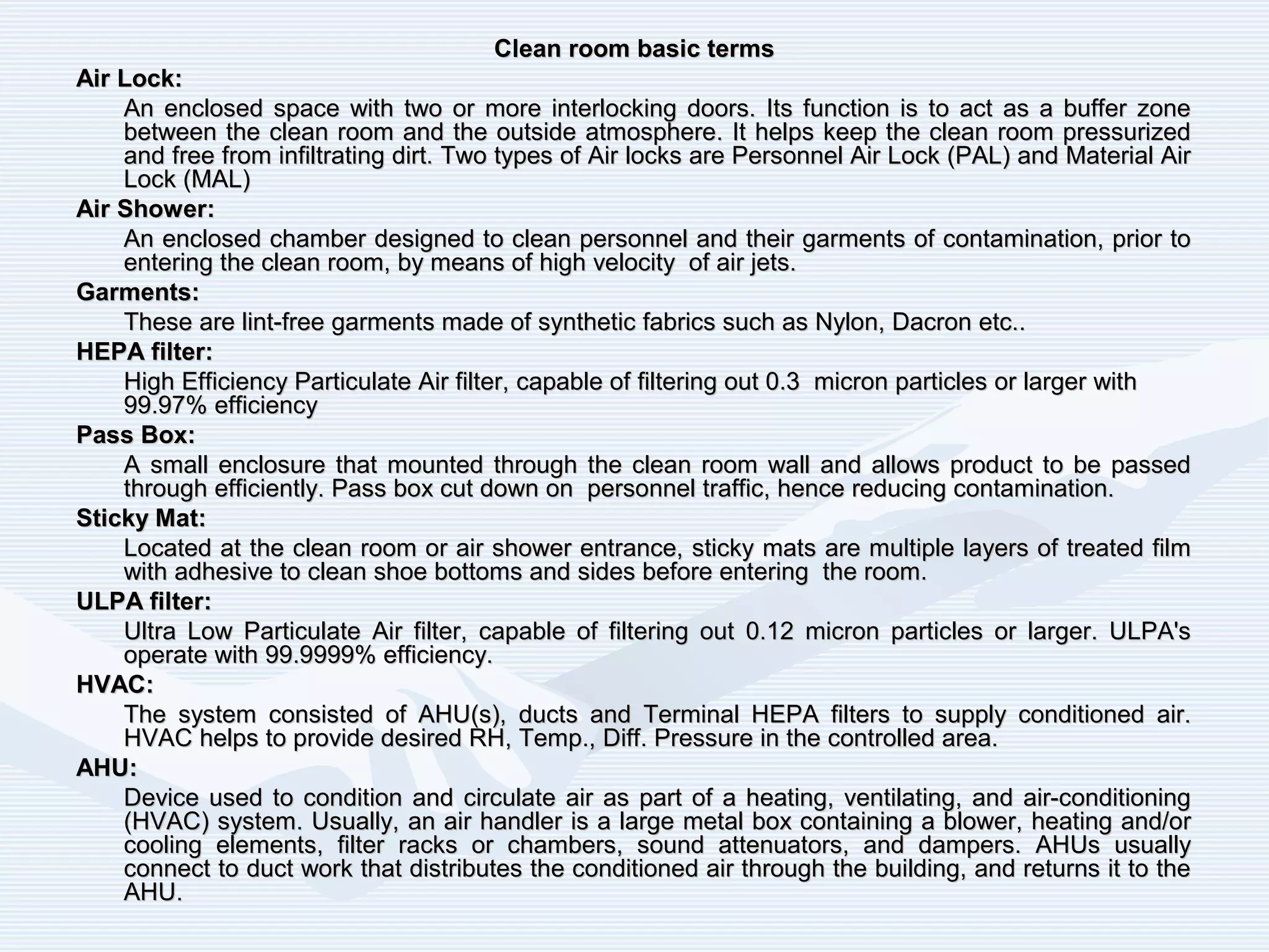 Clean Room_Presentation | PPT