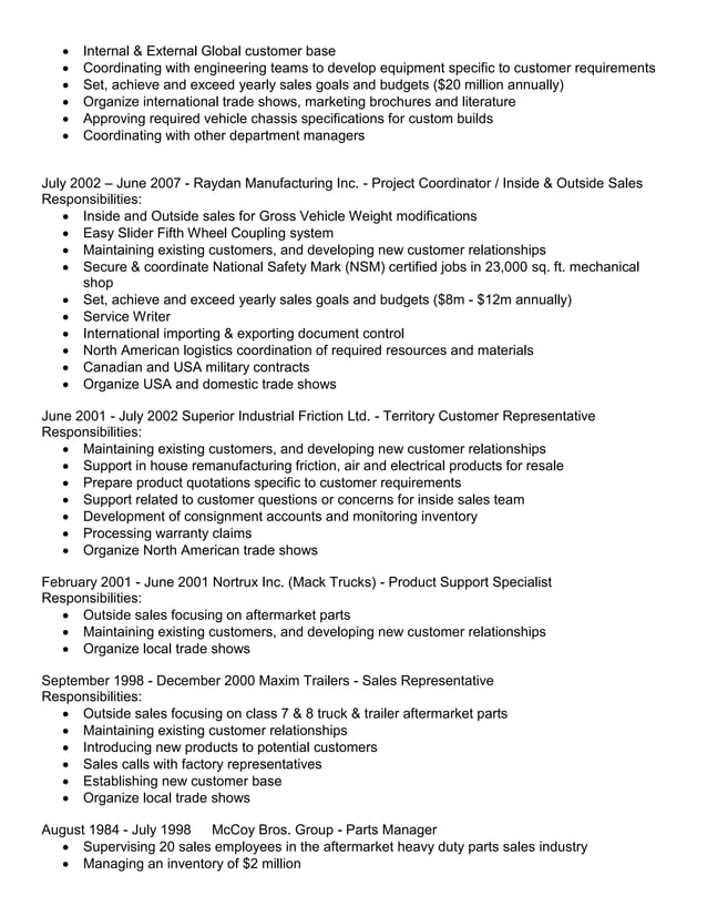 Bob Redman Resume 2017 | PDF