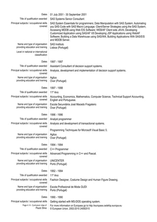 Europass-CV-150202_en | DOC | Computing | Technology & Computing