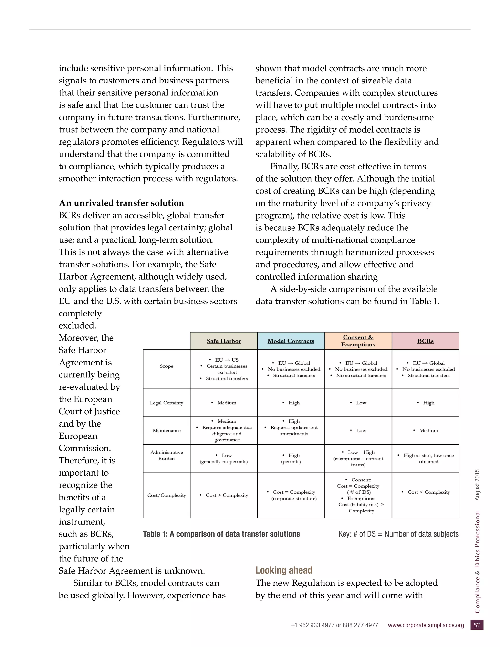 Reasons to consider Binding Corporate Rules | PDF