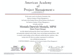 MPM Certificate | PDF