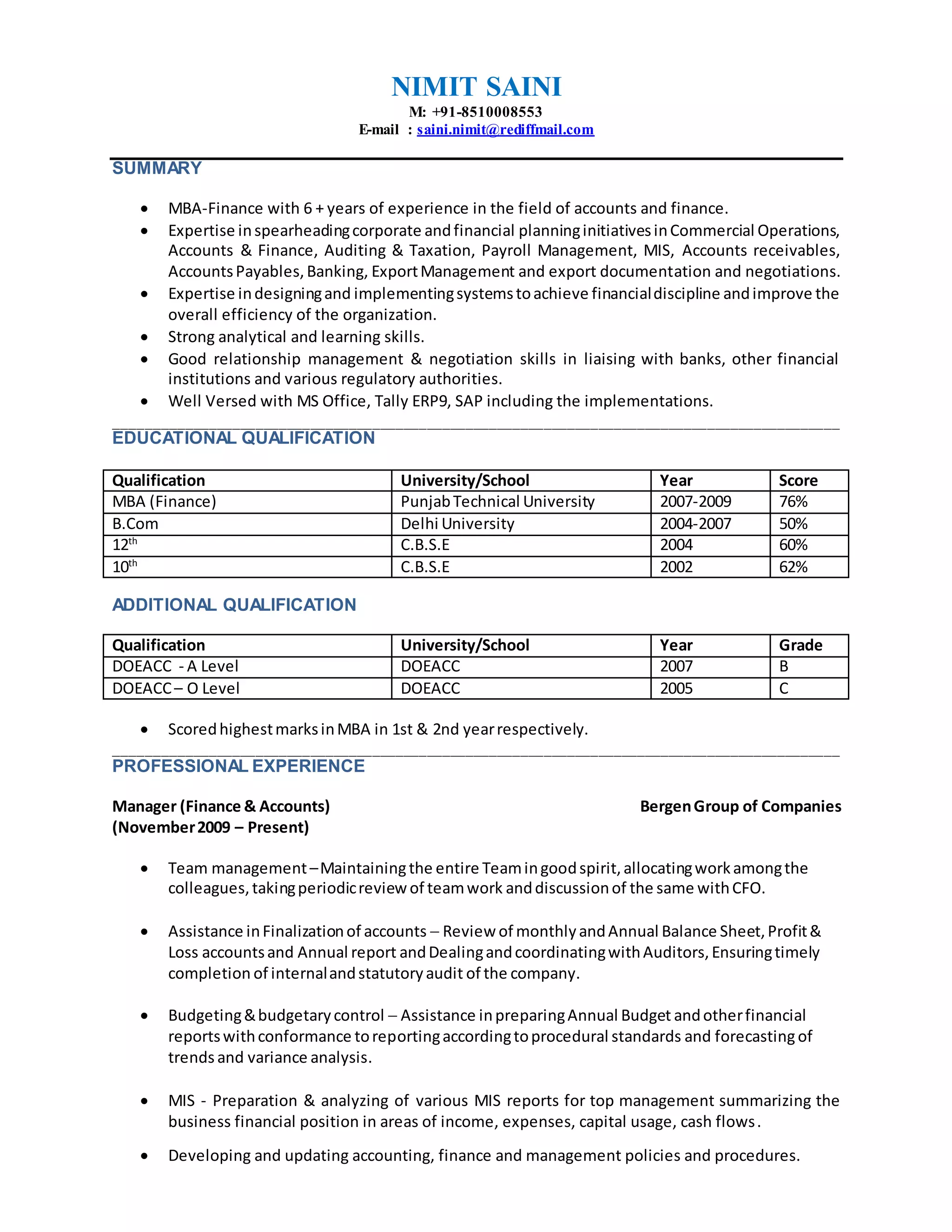 Nimit Resume - Updated | DOCX