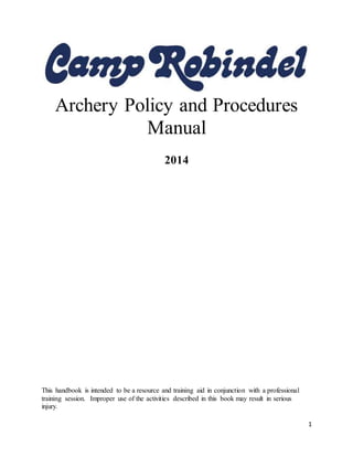 Archery Policy and Procedures Manual | DOCX