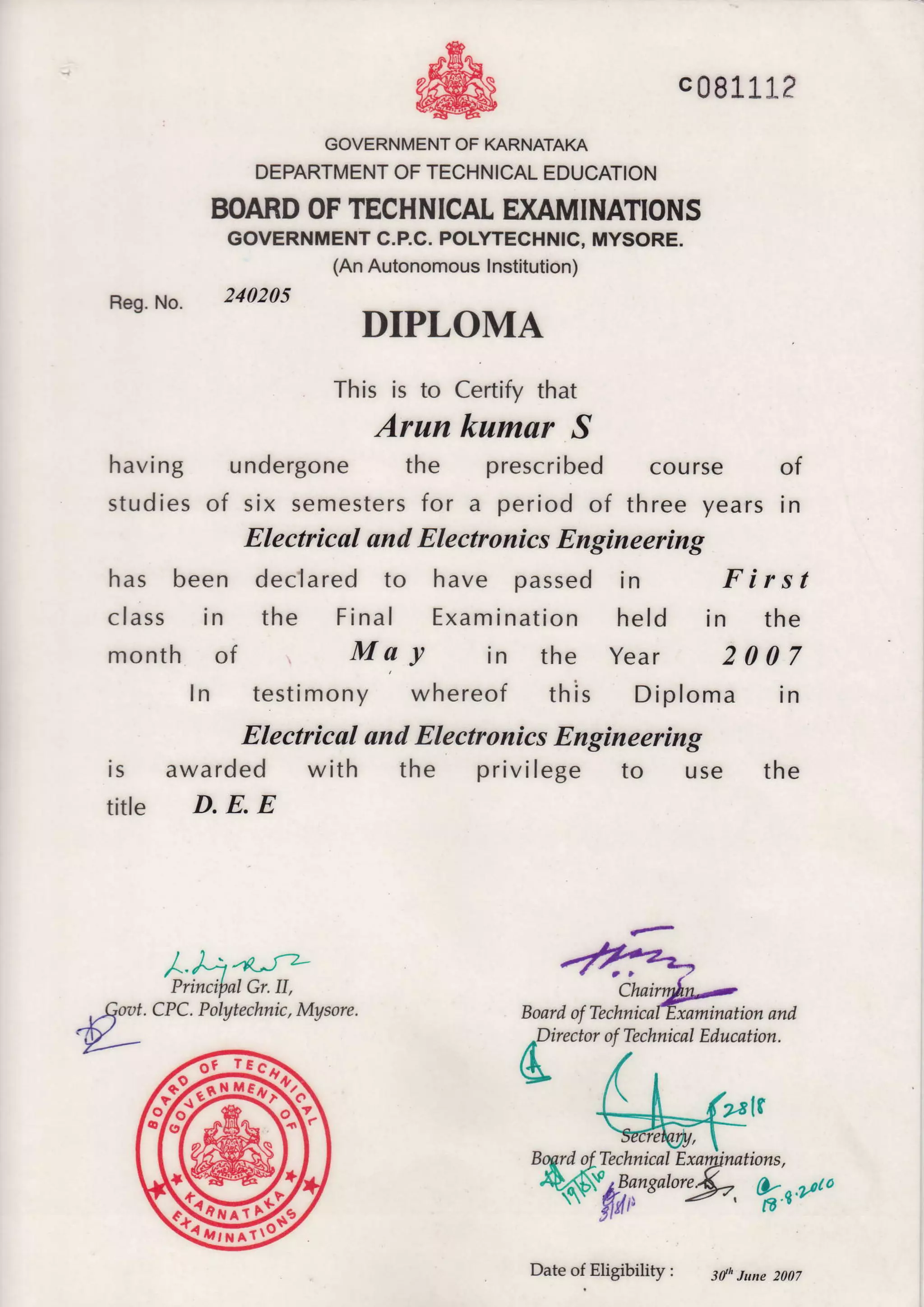 Diploma Certificate | PDF