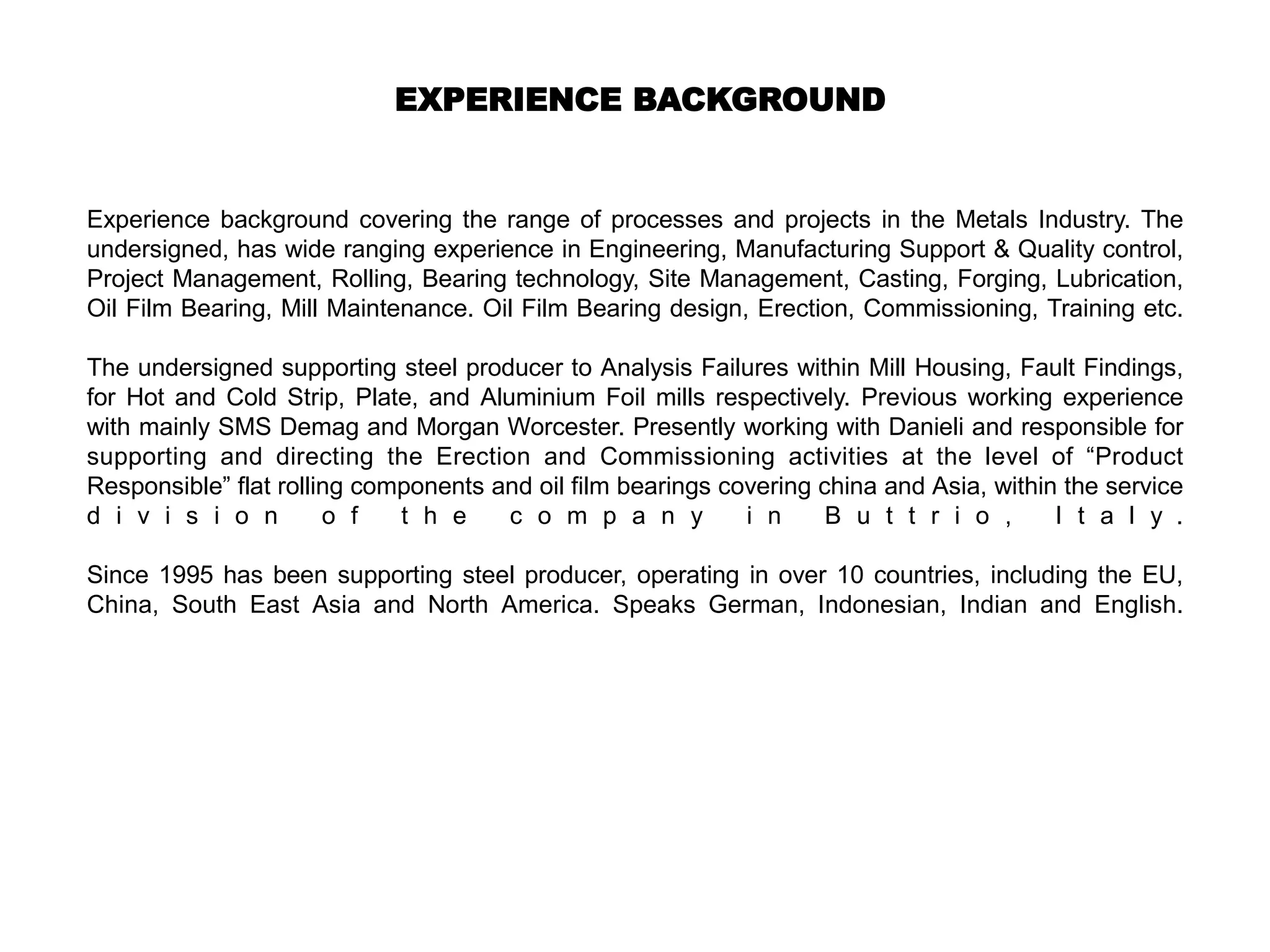 EXPERIENCE_BACKGROUND | PDF