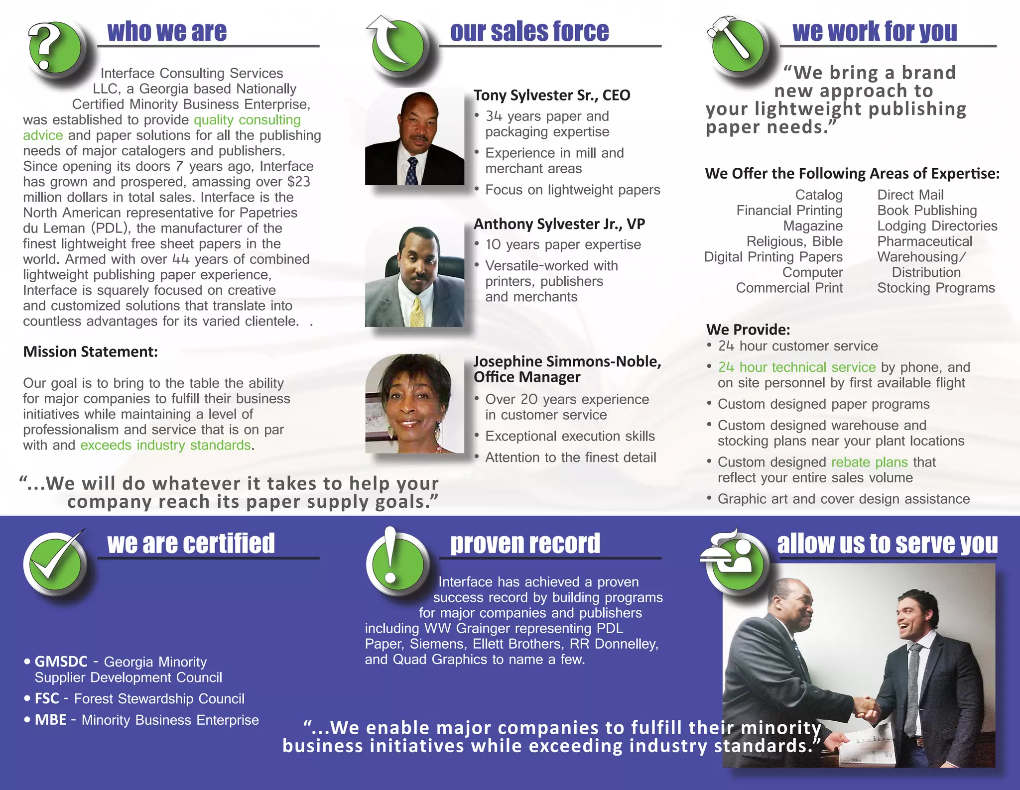 Interface Consulting Services Brochure | PDF