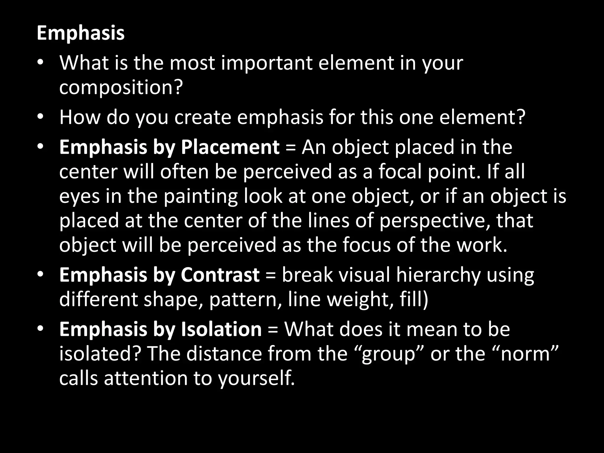 2E balance and emphasis | PPT | Free Download