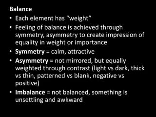 2E balance and emphasis | PPT