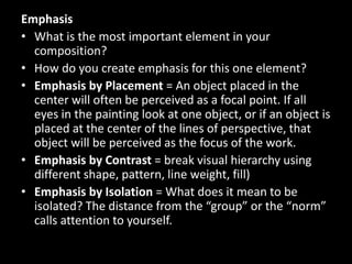 2E balance and emphasis | PPT