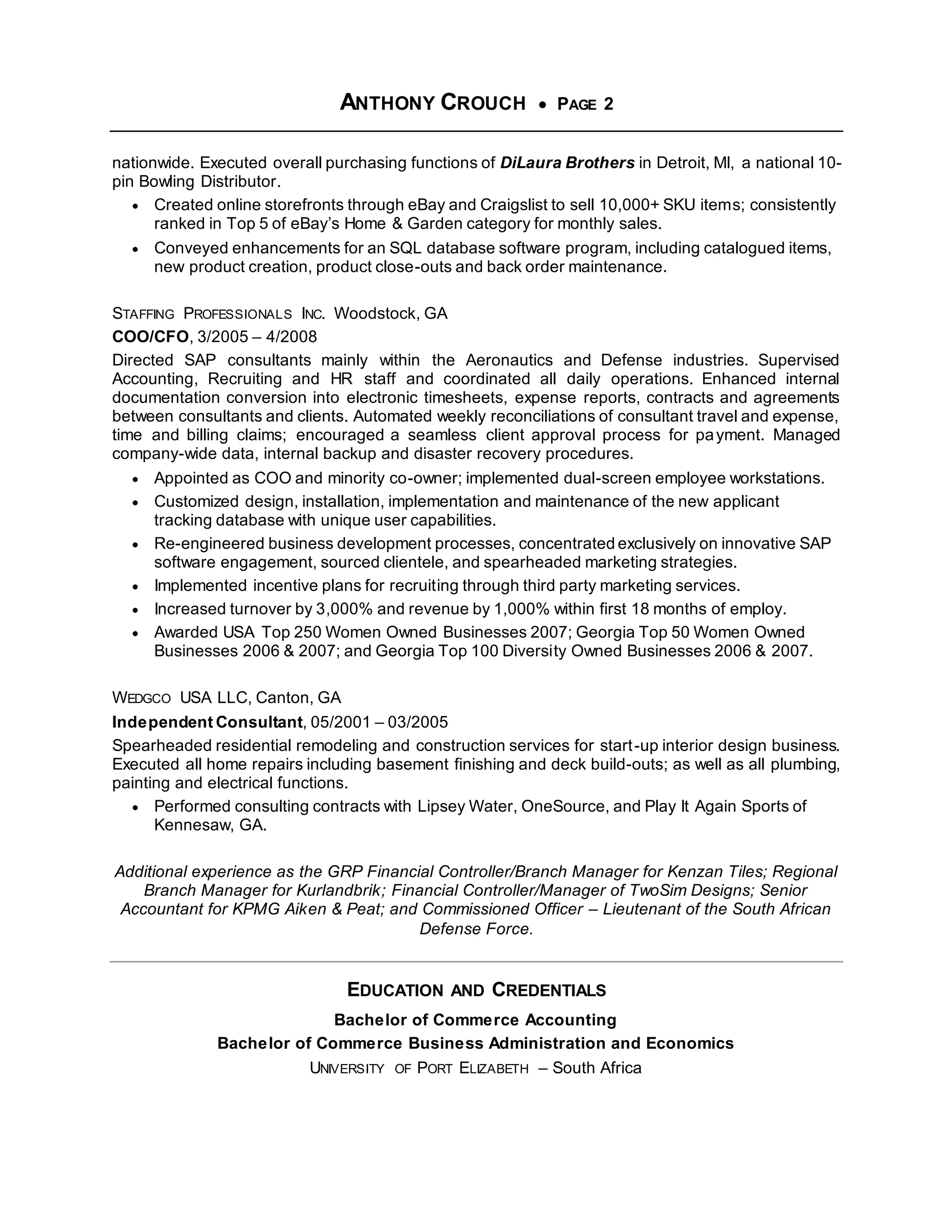 anthonycrouchresume16 | DOCX