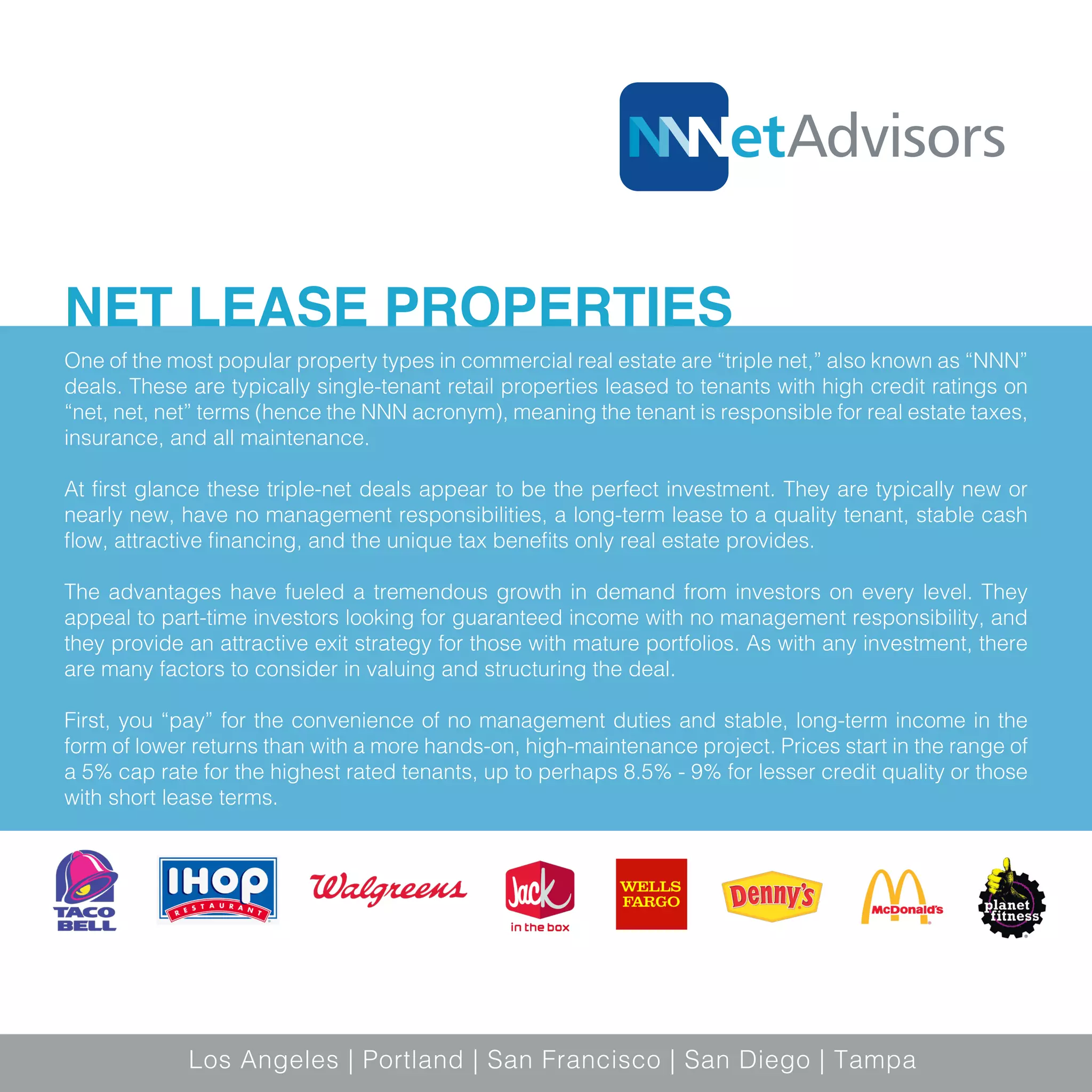 Net Lease Properties Brochure | PDF | Real Estate Industry | Industries