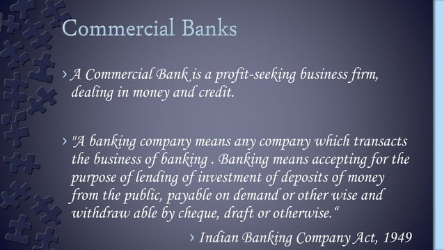 Commercial Banks | PPT