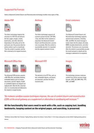 Stopping threats with Votiro's Advanced Content Disarm and Reconstruction technology (Whitepaper ...