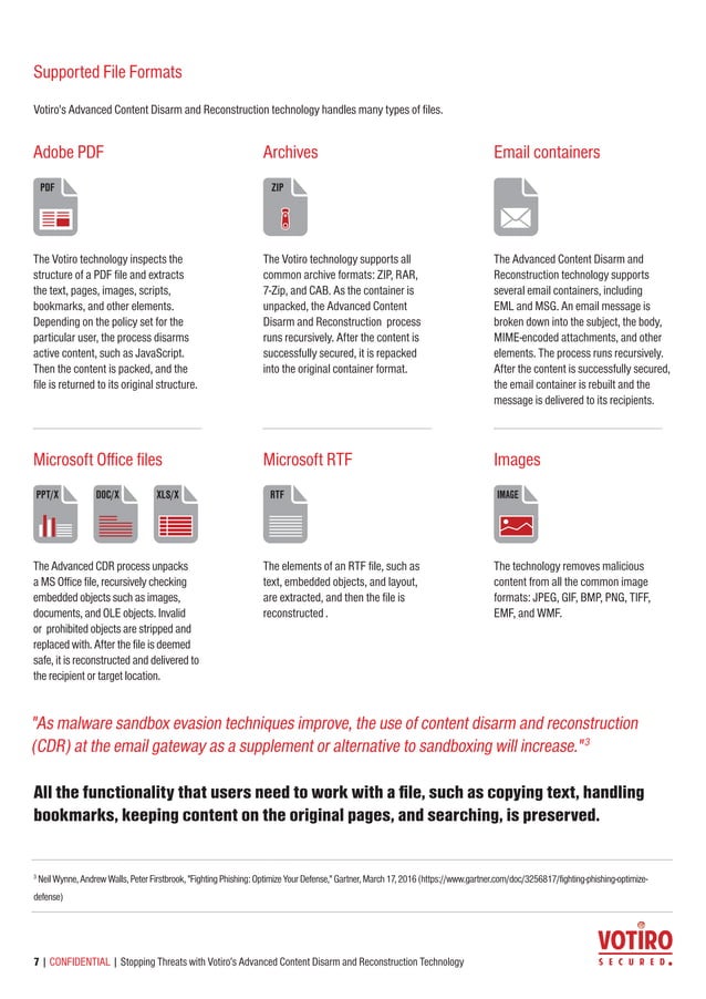 Stopping threats with Votiro's Advanced Content Disarm and ...