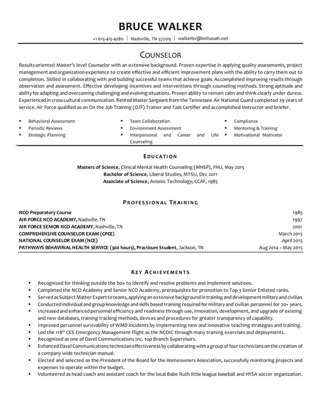 Bruce Walker Resume June 2015 | DOCX