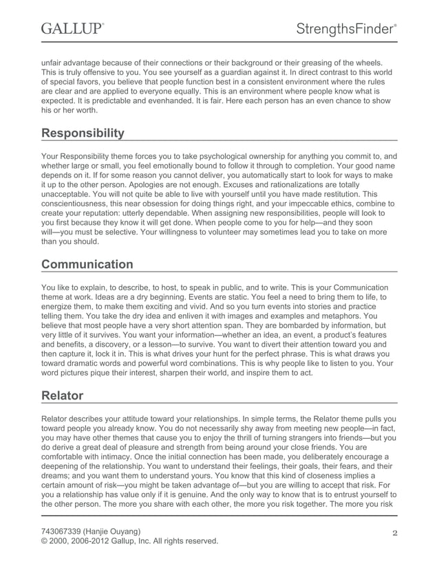 Signature Themes Report | PDF