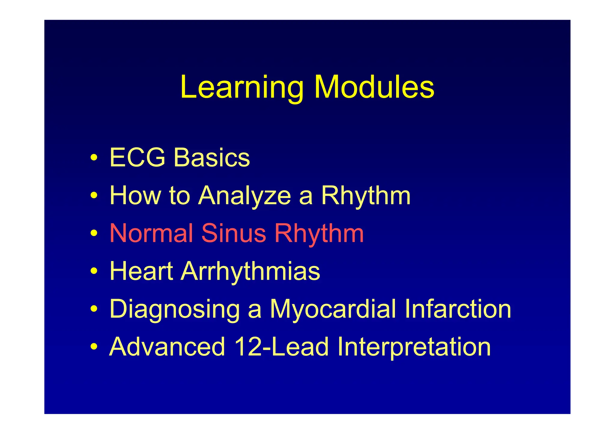 ECG Rhythm Interpretation (ECG Rhythm Analysis) | PDF