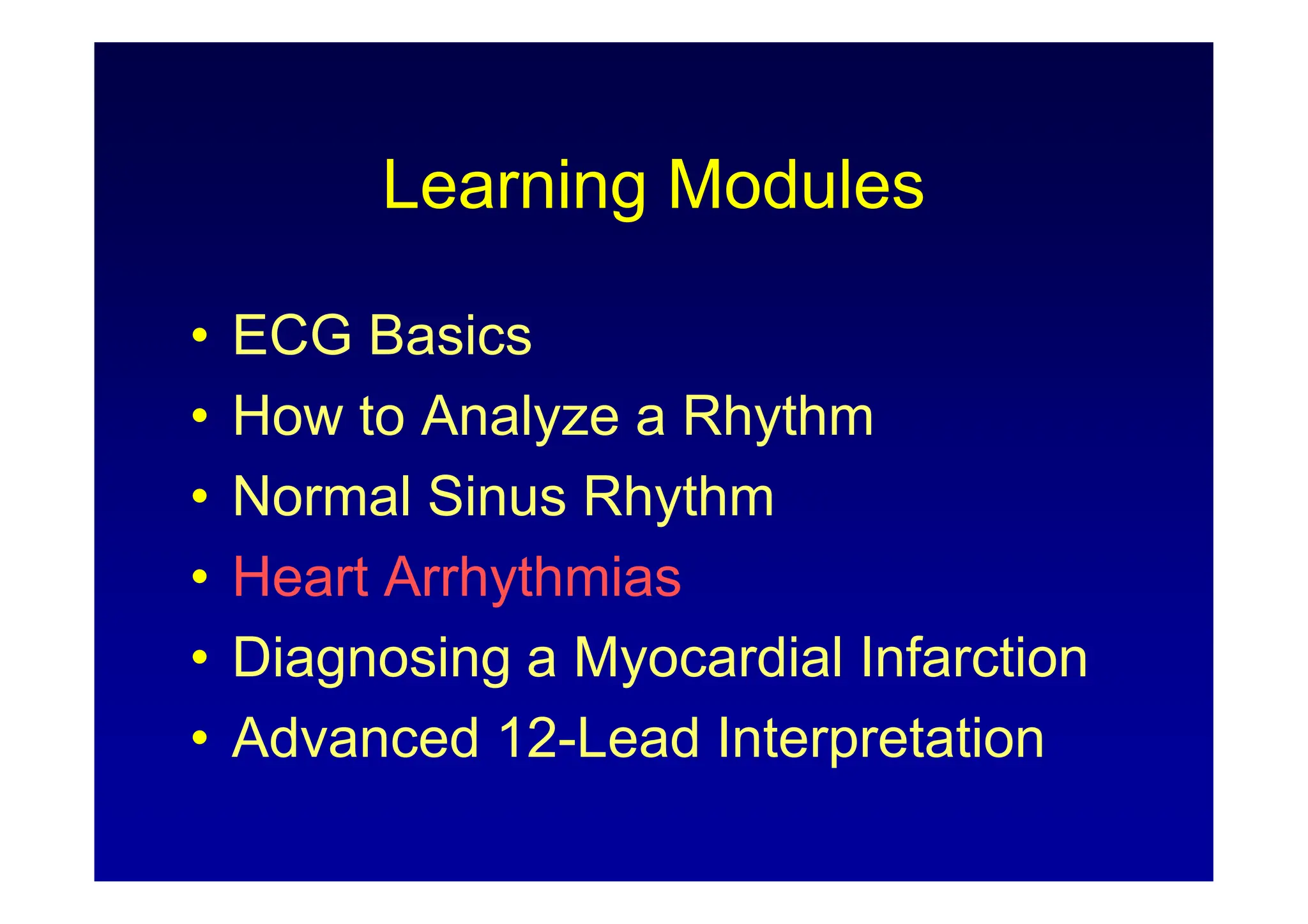 ECG Rhythm Interpretation (ECG Rhythm Analysis) | PDF