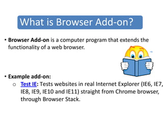 Browser add-ons | PPT