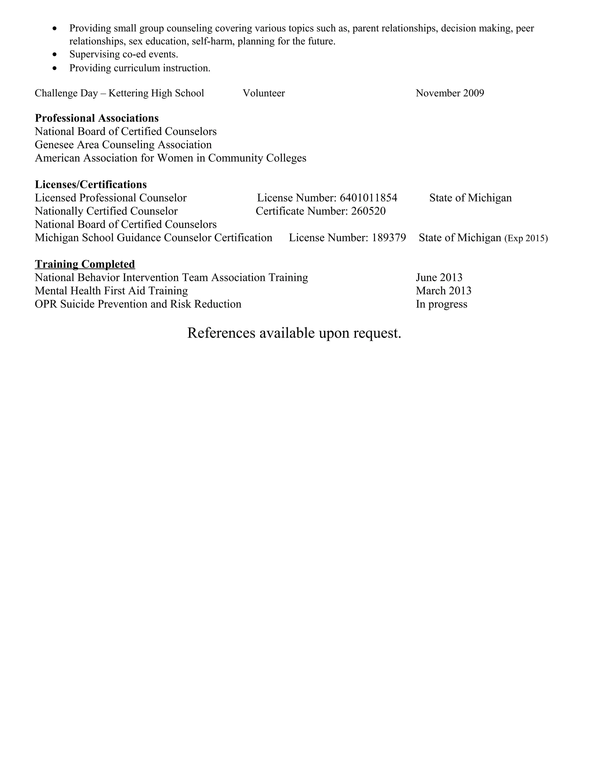 Updated Resume | DOC