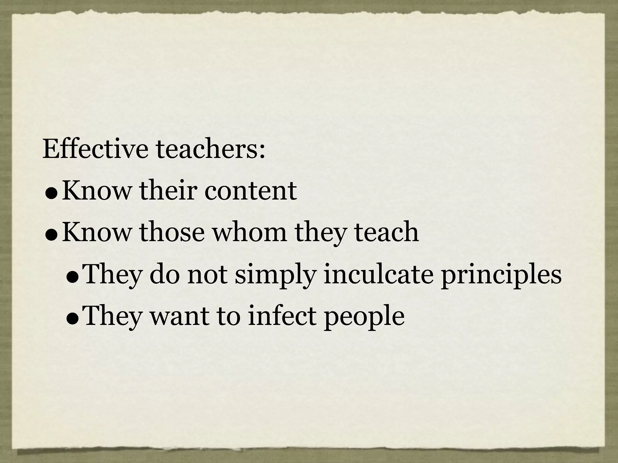 Howard Hendricks: Law 2, The Law of Education | KEY