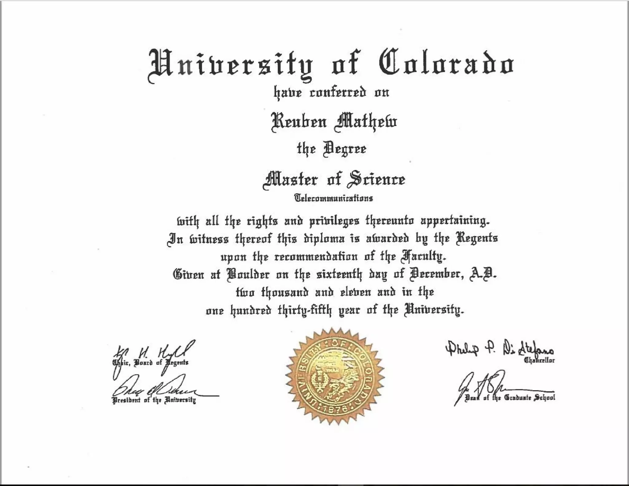 Master of Science Diploma | PDF
