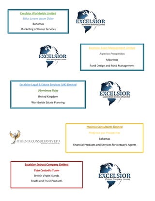 Brochure - Excelsior Group pdf | PDF