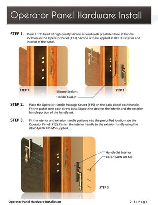 Sliding Door Installation Procedure | PDF