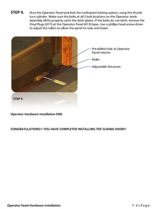 Sliding Door Installation Procedure | PDF