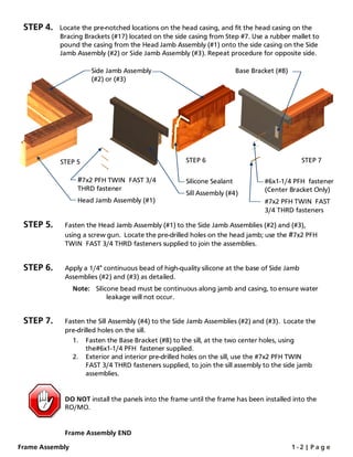 Sliding Door Installation Procedure | PDF