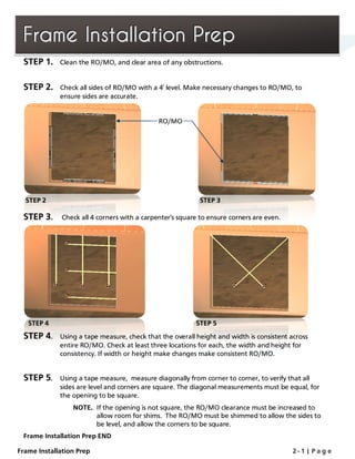 Sliding Door Installation Procedure | PDF