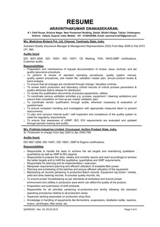 QA RESUME | PDF