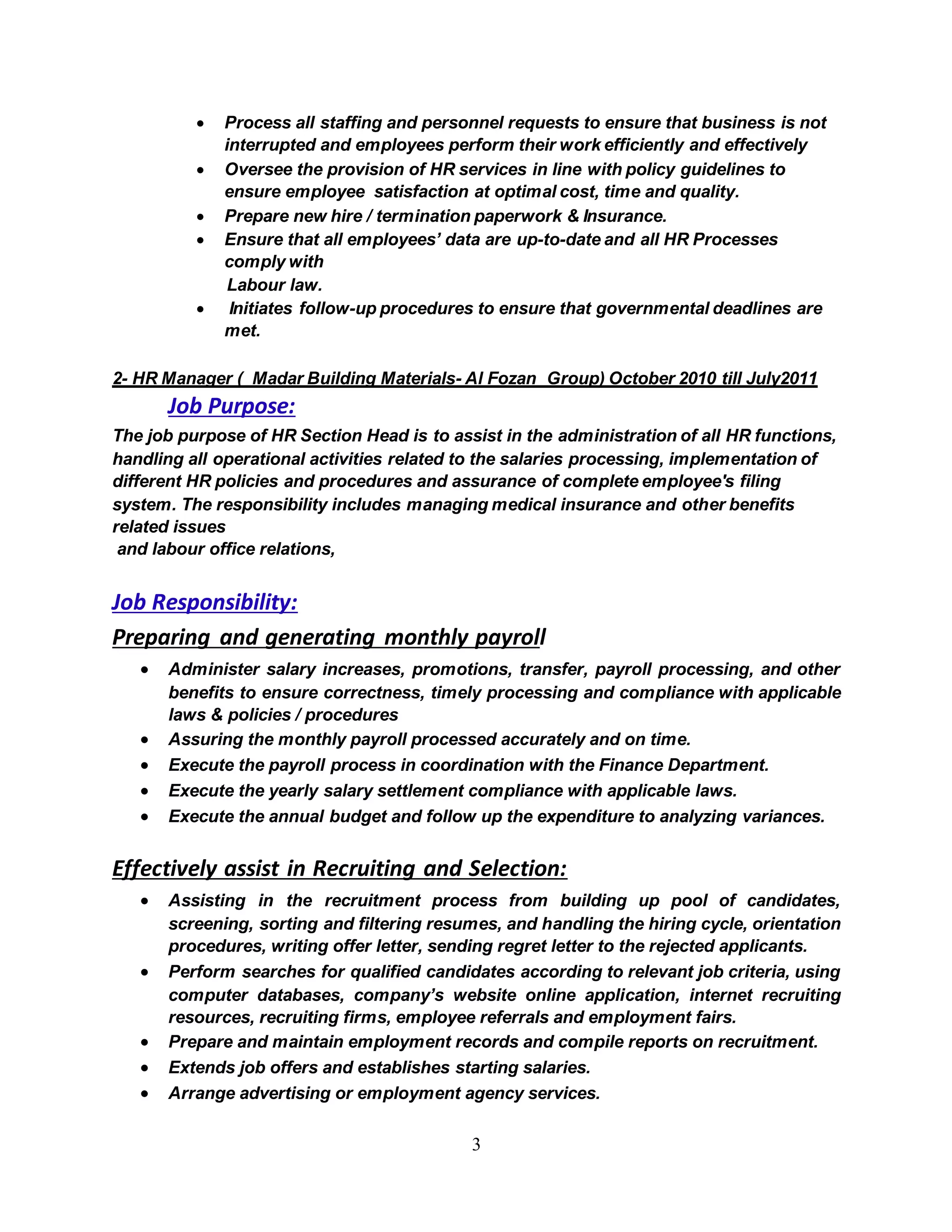 Khaled Said Awad cv 2016 | DOCX