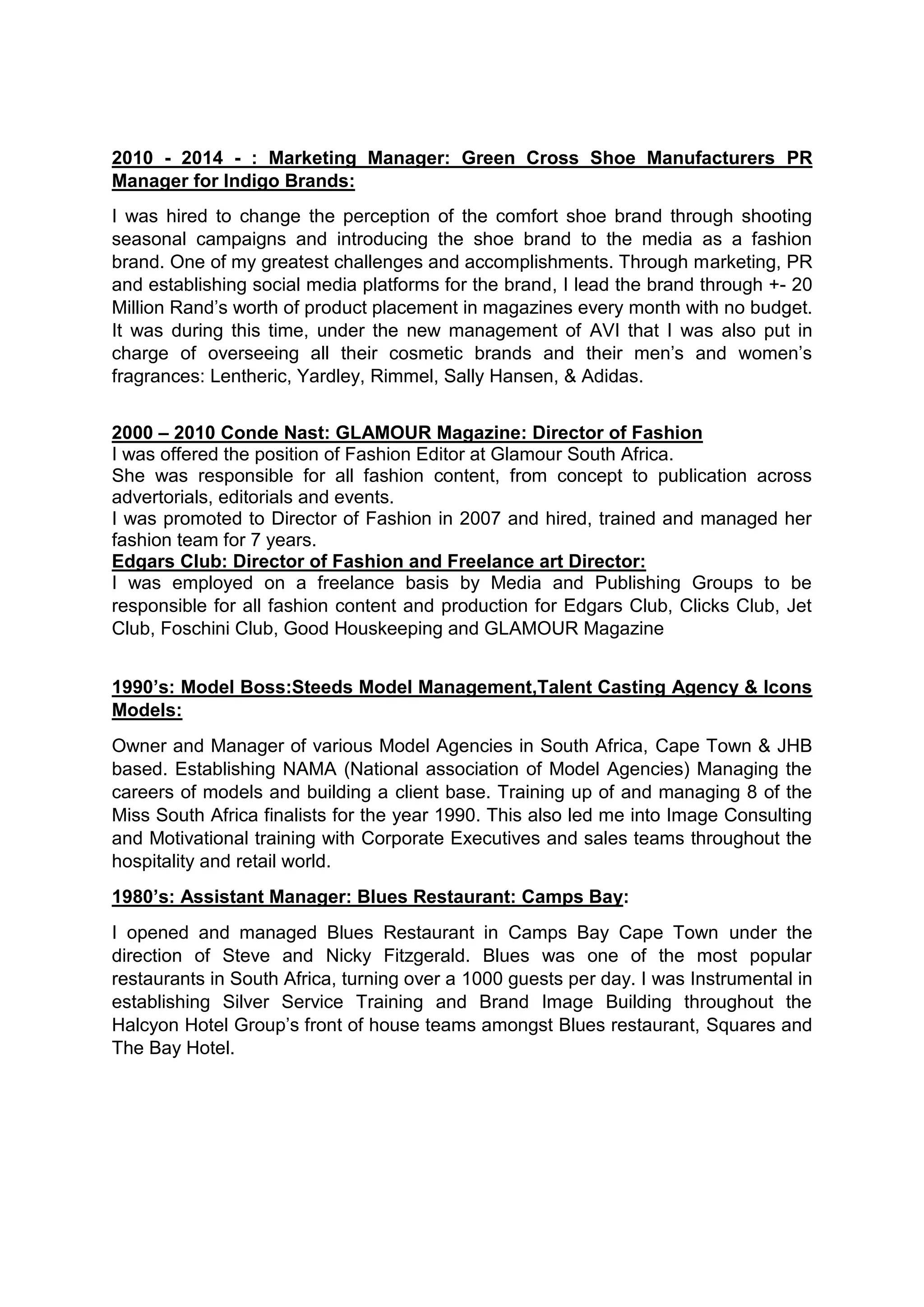 CATHY STEED PR & Media Communications | PDF