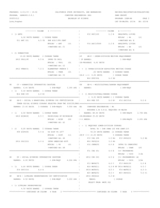 CSUSB Unofficial Transcript Noveber 21, 2015 | PDF