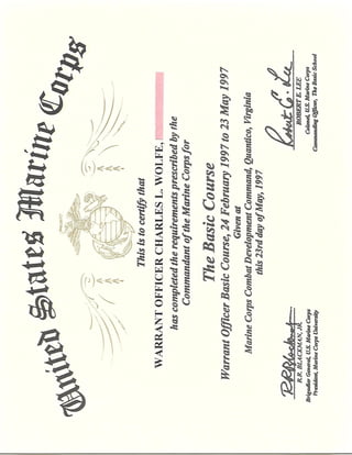 Warrant Officer Basic Course 23May1997 | PDF | Law