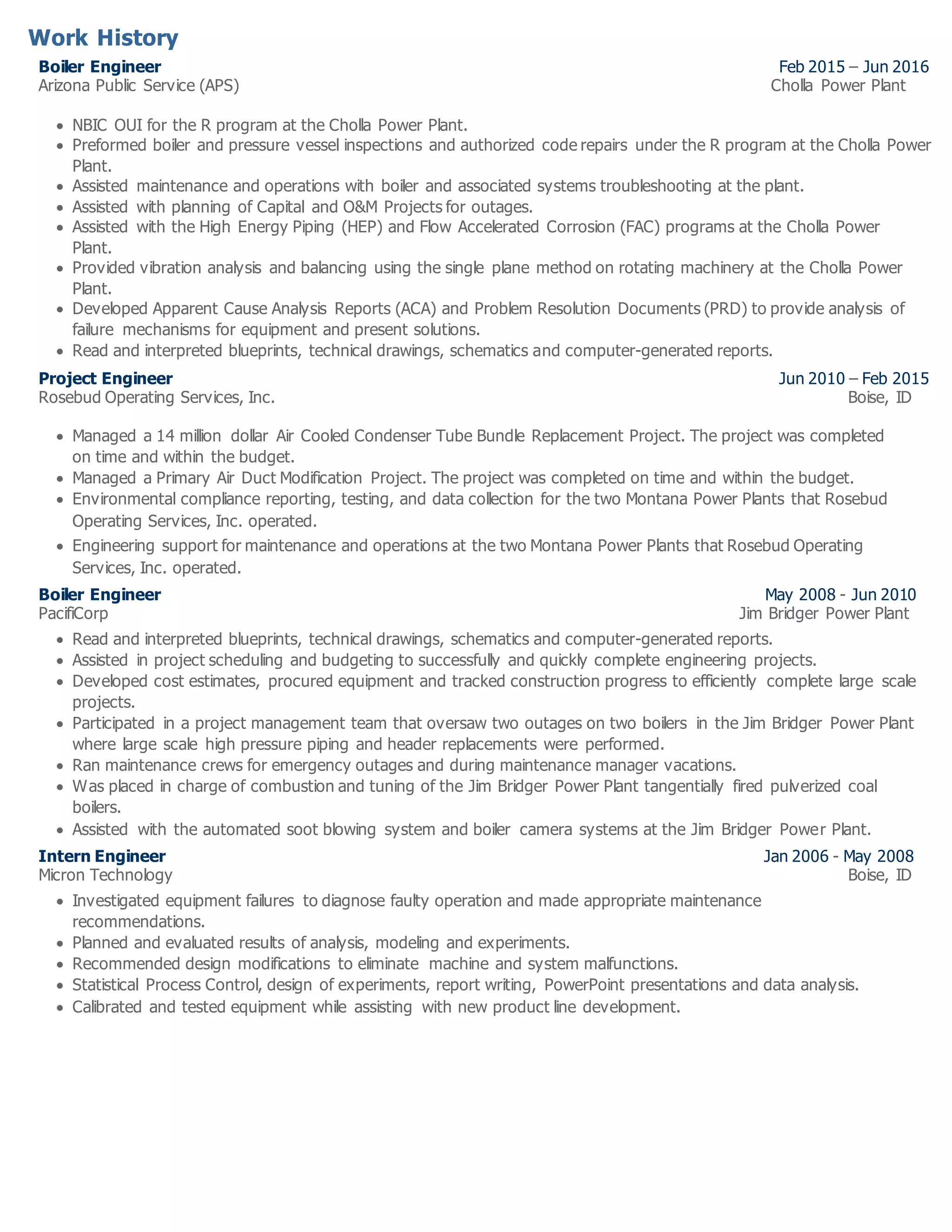 Ronald Bray Resume | DOCX