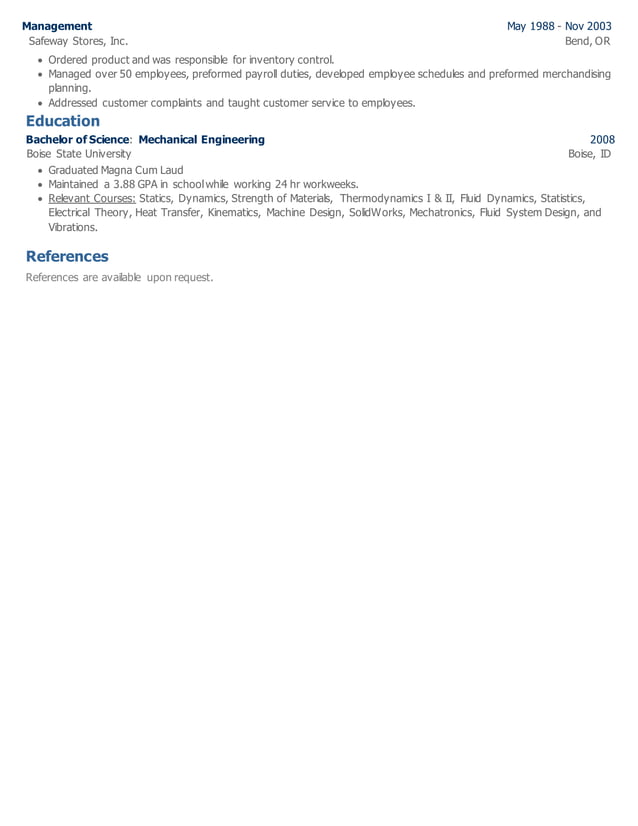 Ronald Bray Resume | PDF