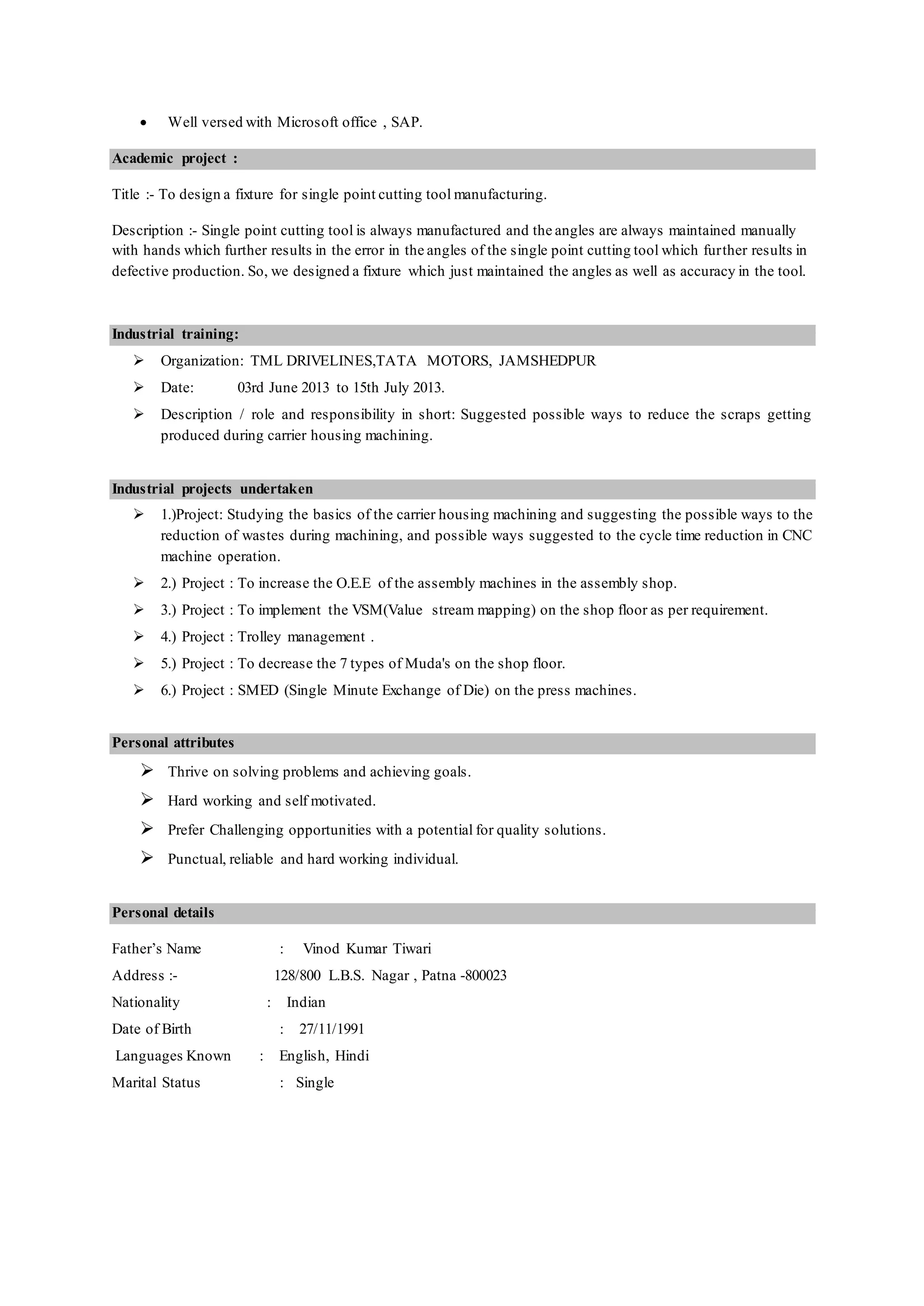 AJAY KUMAR new resume | DOCX