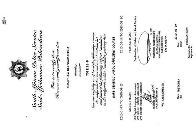 UNPOL OFFICERS COURSE | PDF