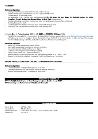 Tarun Verma | DOC | Food Industry | Industries