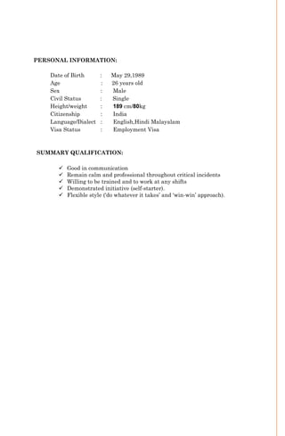 resume 2015 (2) | PDF