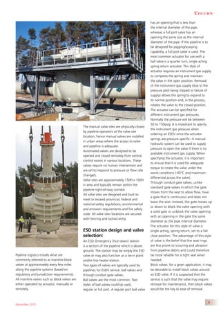 Valves in Pipelines-December 20150Final | PDF